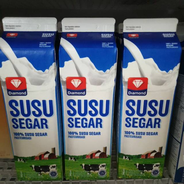 Jual Diamond Fresh Milk 1Liter / Susu Segar (Expired 6 Juni 2020 ...