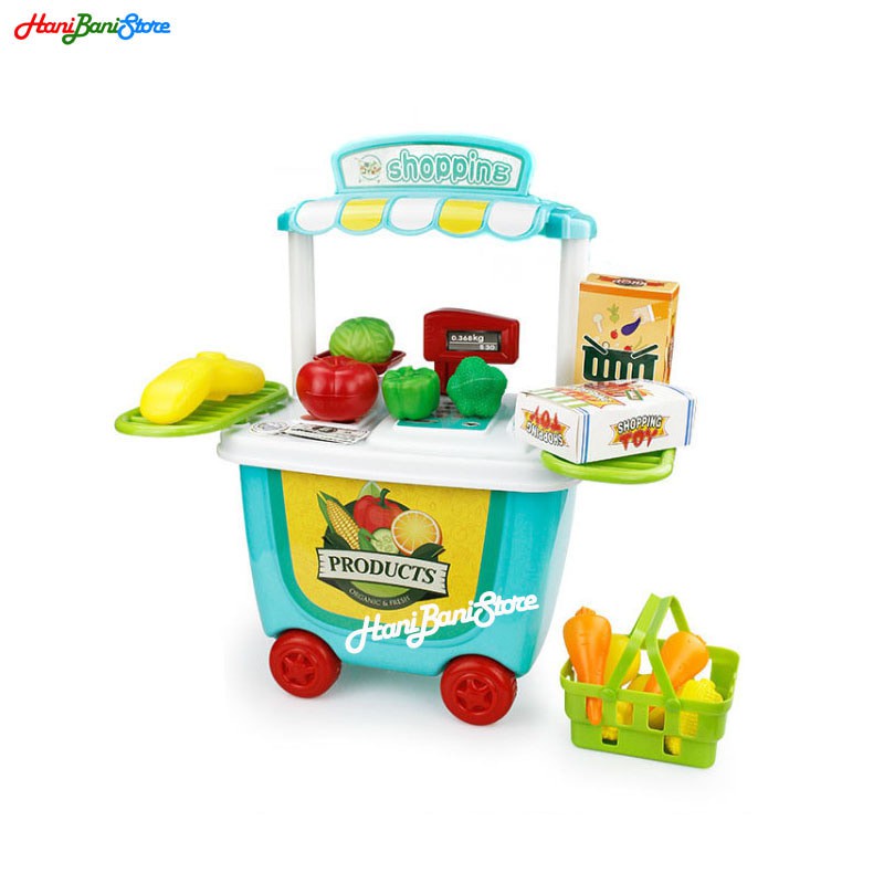 Jual Mainan Supermarket Push Cart Buah Dan Sayuran | Shopee Indonesia