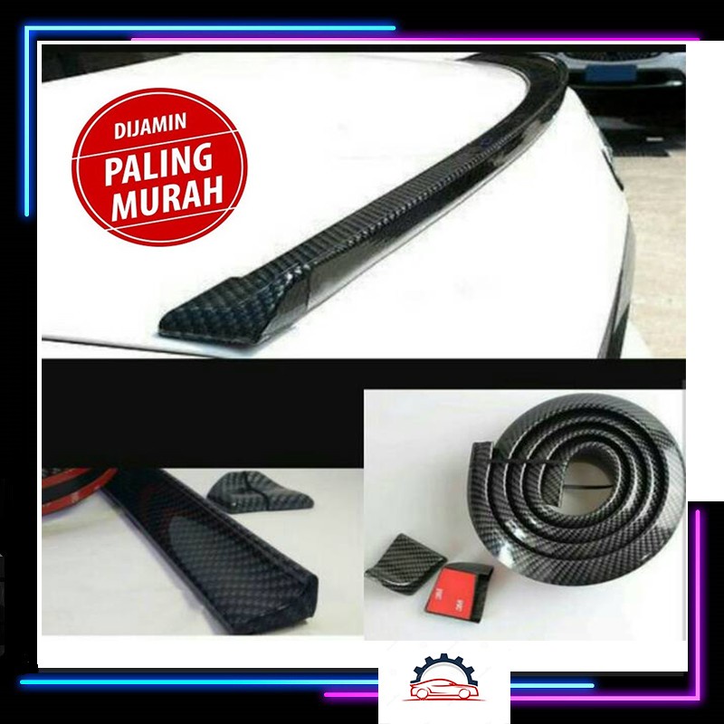 Jual Ducktail Carbon 3D Universal Lips Spoiler Belakang Mobil Karbon ...