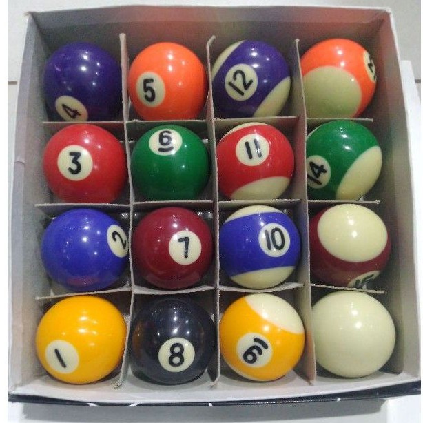 Jual Bola billiard Mini pool ball Set 1.1/2" (3.8cm) | Shopee Indonesia