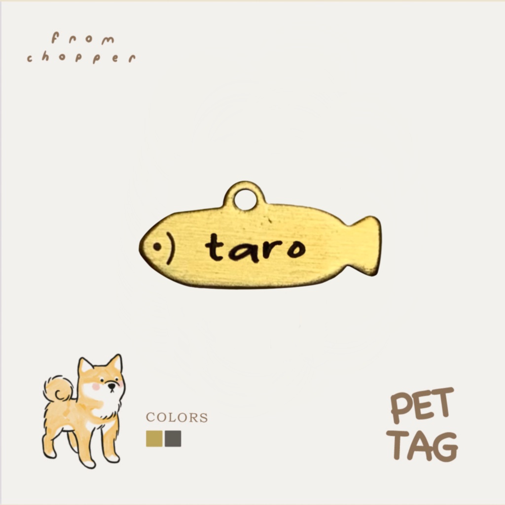 Jual From Chopper | Standard Tag Small Fish (Cat Tag, Kalung Kucing ...