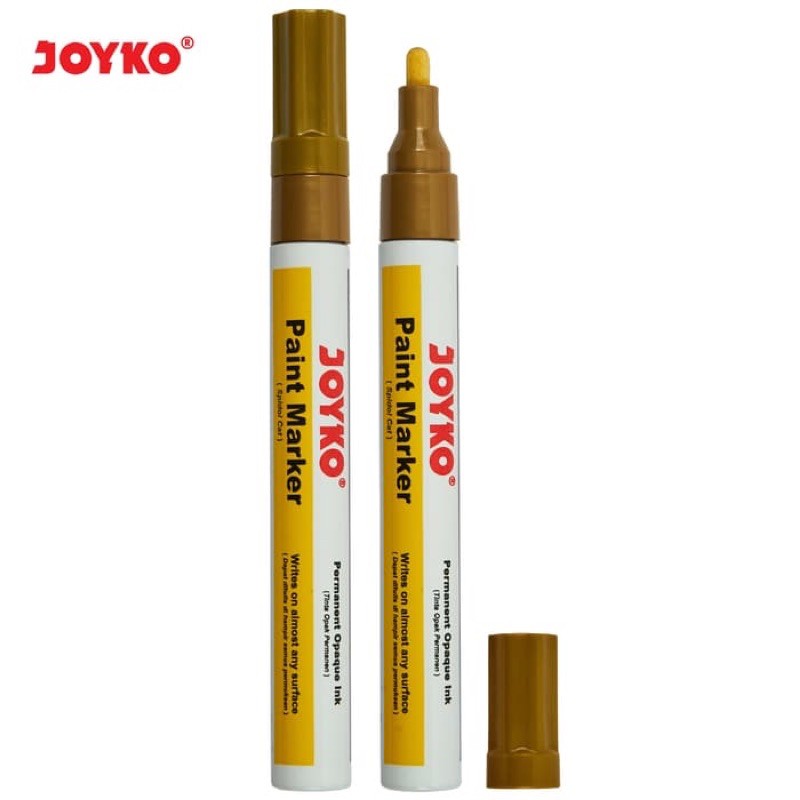 Jual Spidol paint marker permanent gold emas JOYKO PTM-13 | Shopee ...
