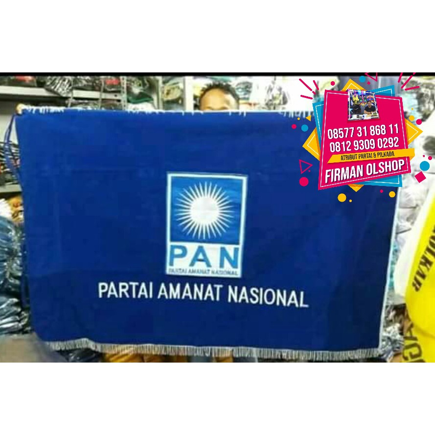 Jual BENDERA PATAKA PAN UKURAN 90X135 CM BORDIR DUA MUKA/PATAKA PAN ...