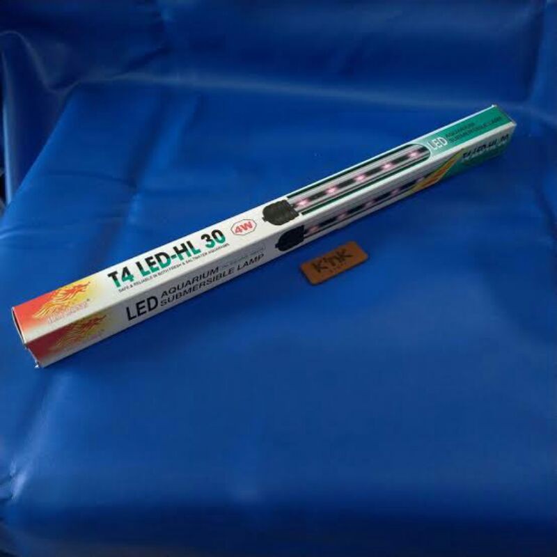 Jual lampu celup aquarium t4 led 40 cm 3 warna packing pipa pick ...