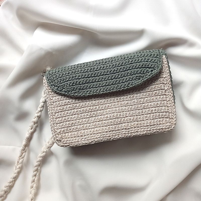 Jual Makkari Crochet Sling Bag / Tas Rajut Handmade Masa Kini by Lavina ...