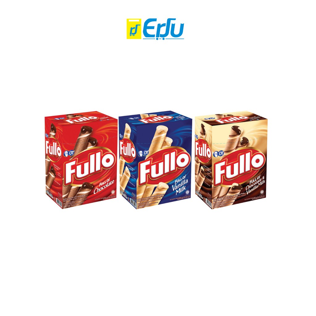 Jual FULLO Biskuit Wafer Cokelat / Vanila / Cokelat Vanila | Shopee ...