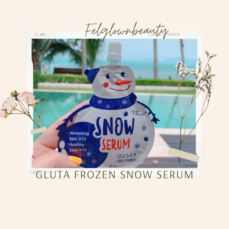 Jual GLUTA FROZEN SNOW SERUM THAILAND | Shopee Indonesia