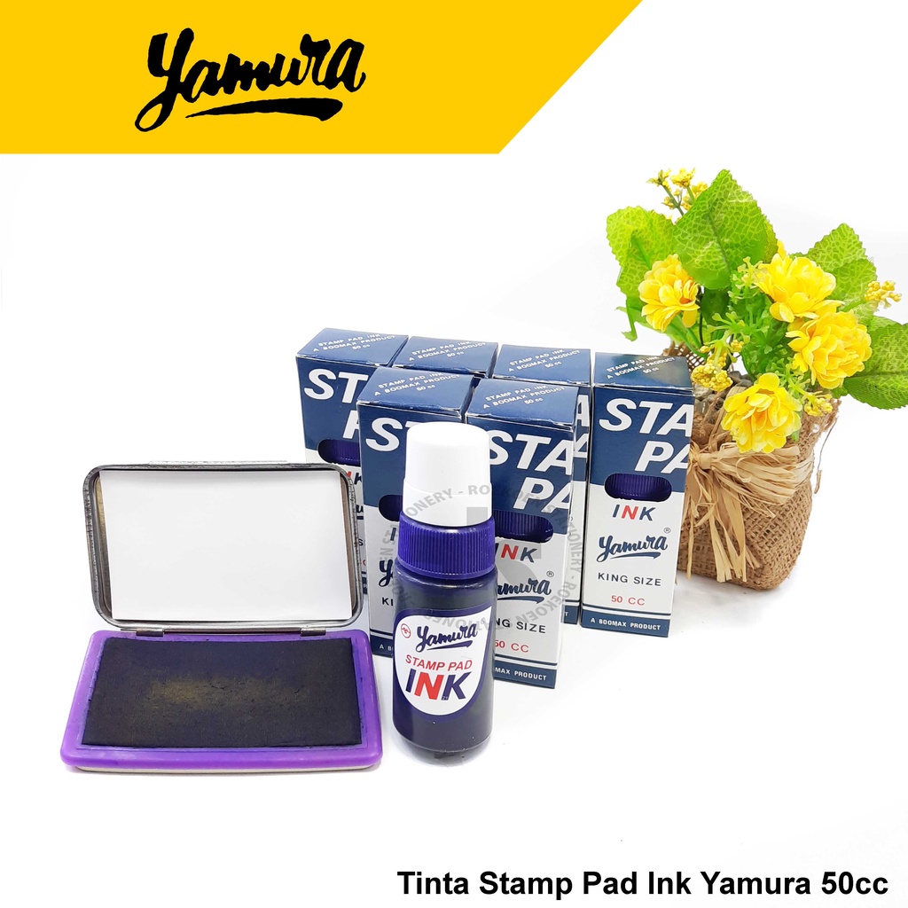 Jual Yamura Tinta Stamp Pad Ink 50cc -Refill Stempel Botol | Shopee ...