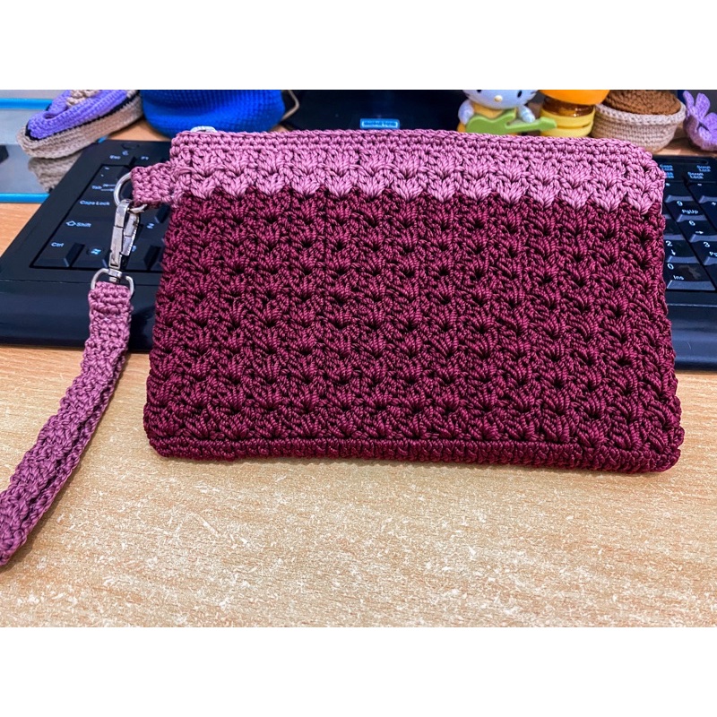 Jual Dompet Rajut/Pouch Rajut/Dompet Satu Ruang/ukuran 12x20cm | Shopee ...