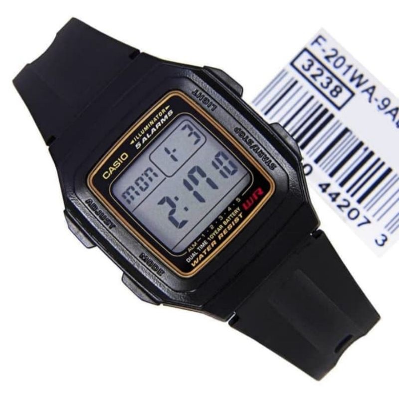 Jual CASIO ORIGINAL F-201WA-9ADF | Shopee Indonesia