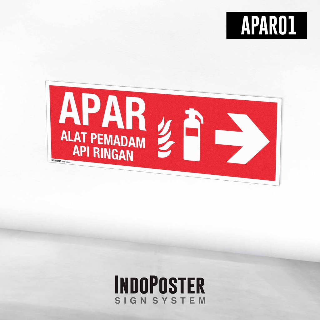 Jual Stiker Safety Sign Rambu K3 Apar Arah Kanan Dan Kiri | Shopee ...