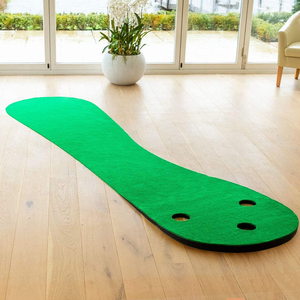 Jual Putting Green Golf Mats – Deluxe Indoor Putting Practice (3 Holes ...