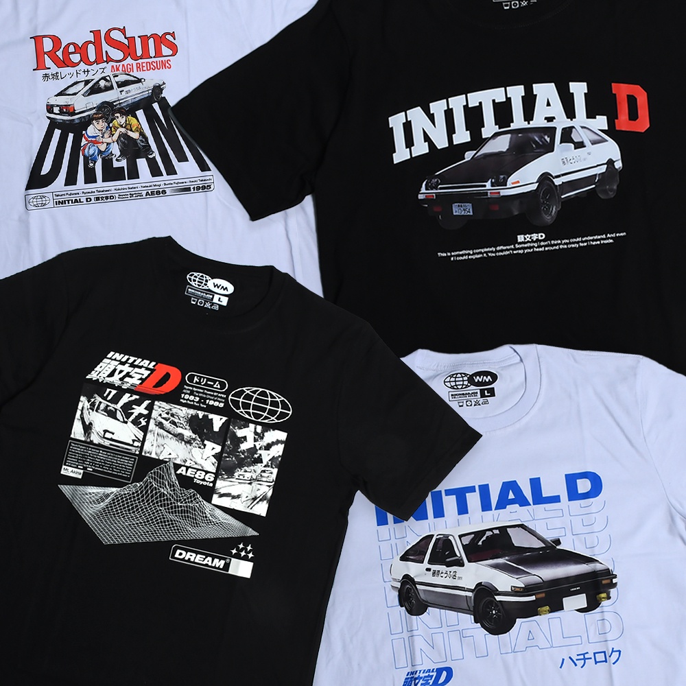 Jual INITIAL D - Kaos Initial D Anime Series 1 - Baju Atasan T-Shirt ...