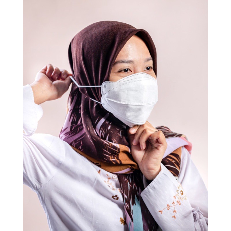 Jual Masker Headloop 4ply//surgical mask//Headloop evo//Hijab Mask ...