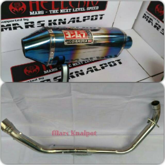 Jual Knalpot Yoshimura blufire usa CBR SONIC CB VIXION R15 XABRE NMAX GSX THUNDER PULSAR NS 200 ...