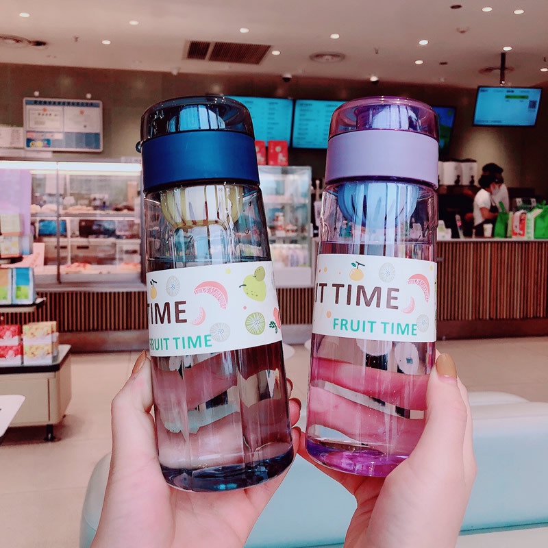 Jual Botol Minum Botol Minum Fruit time Tempat Minum Unik 680ml BPA ...