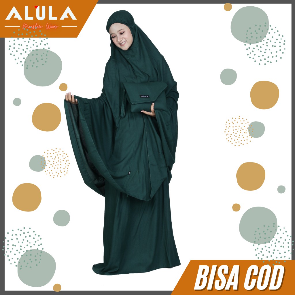 Jual Mukena Bali Ijo Botol ALULA Dewasa Polos Super Jumbo Murah ...