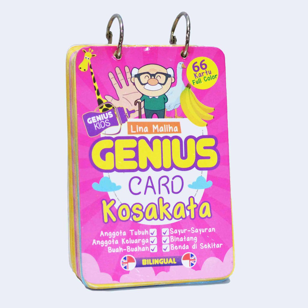 Jual Buku Genius Card - Kosakata - Flash Card - Charissa Publisher ...