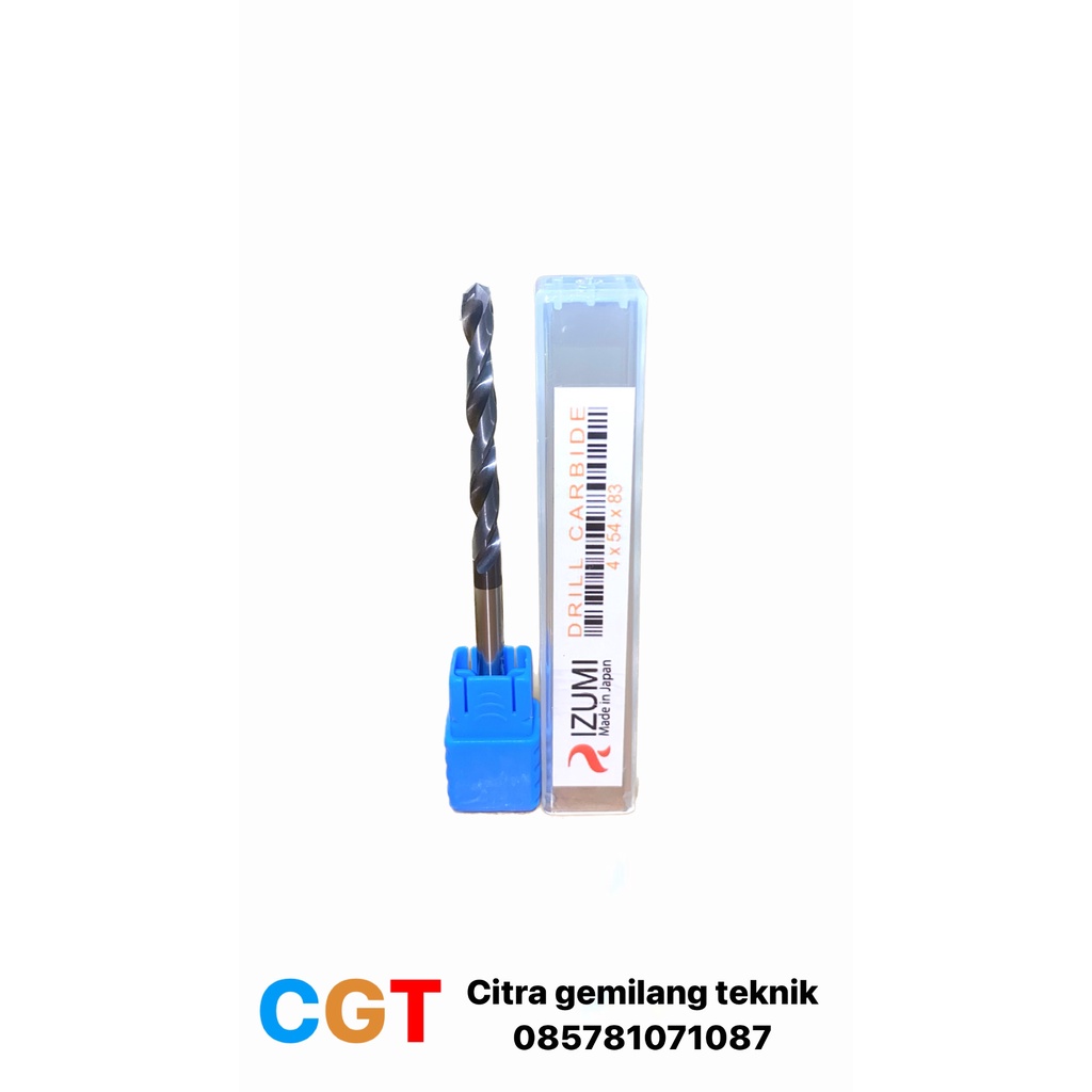 Jual Izumi drill tungsten carbide 4mm/ mata bor besi baja/ mata bor japan | Shopee Indonesia