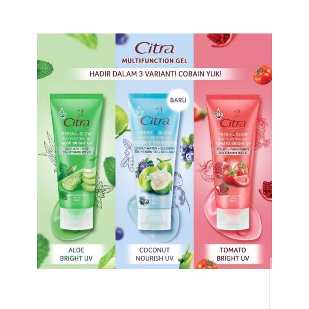 Jual Citra Fresh Glow Multifunction Gel 180ml | Shopee Indonesia