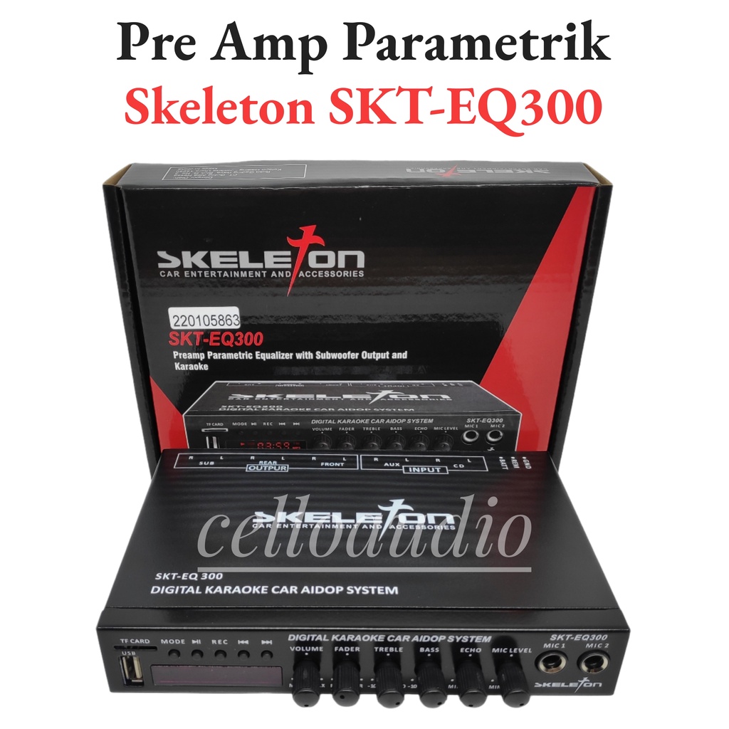 Jual Pre Amp Parametrik SKELETON SKT-EQ300 Bluetooth Equalizer SKT EQ 300 | Shopee Indonesia