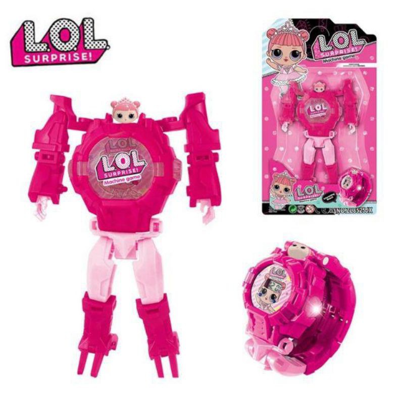 Jual LOL dan Frozen jam tangan anak bisa berubah robot fitur digital ...