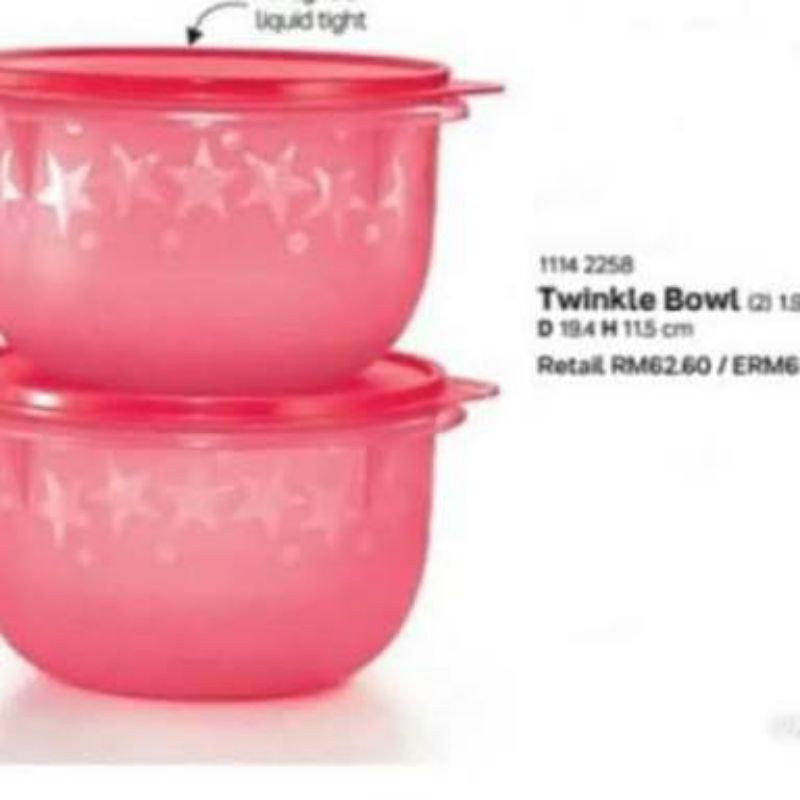 Jual twinkle bowl Tupperware mangkok makanan berkuah | Shopee Indonesia