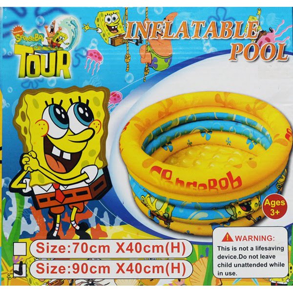 Jual Kolam Renang Anak INFLATABLE POOL SPONGEBOB 90CM | Shopee Indonesia