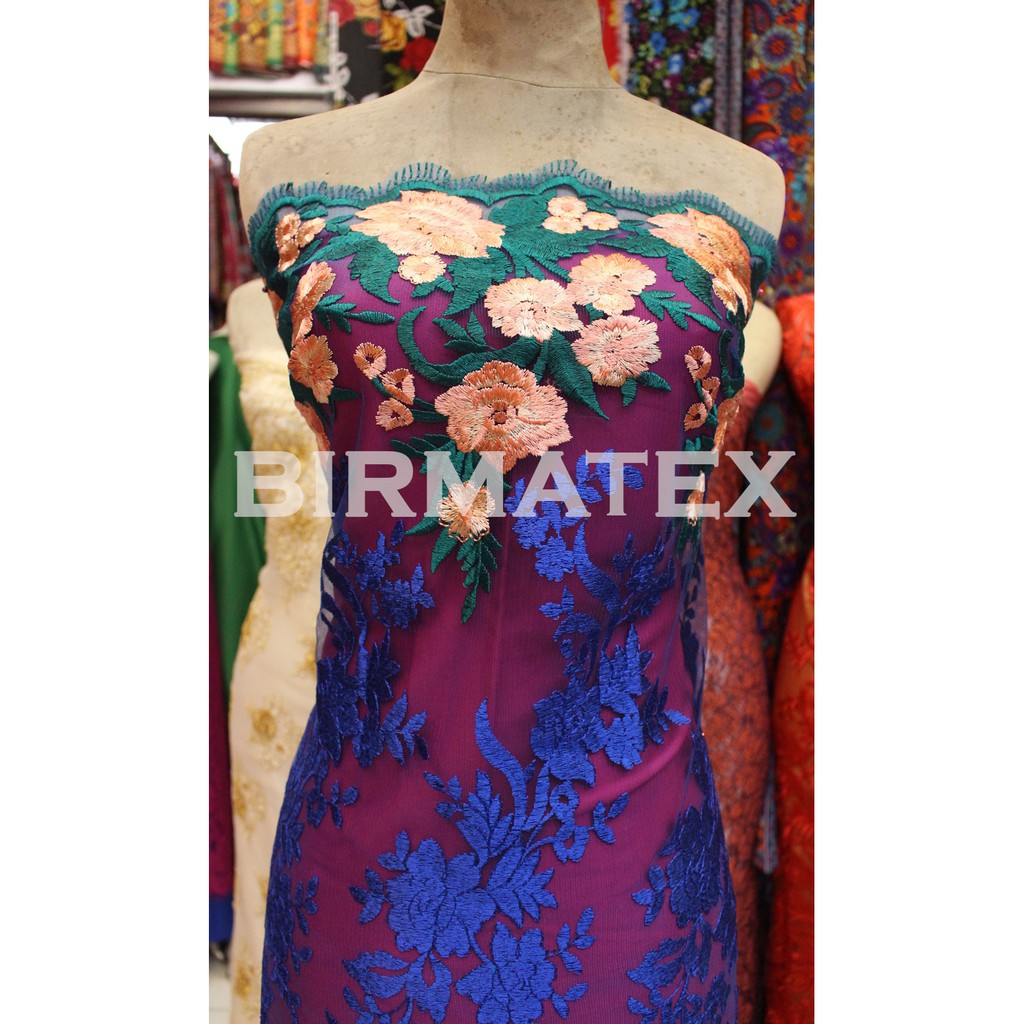 Jual Kain Tile 2 Dimensi Bunga Jalar Timbul - Birmatex | Shopee Indonesia