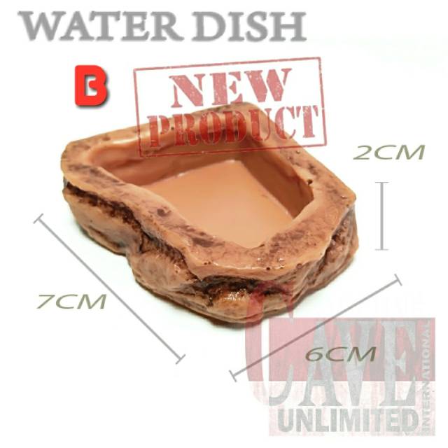 Jual WD001A WATERDISH FEEDING DISH TEMPAT MAKAN MINUM REPTILE GECKO ...