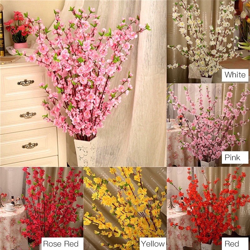 Jual LF002 Bunga Meihua Artificial Flower Plum Peach Blossom Dekorasi ...