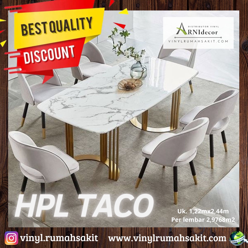 Jual TACO HPL Pattern Gloss Pola Motif Marmer/Kayu Kilap kode G-Harga ...