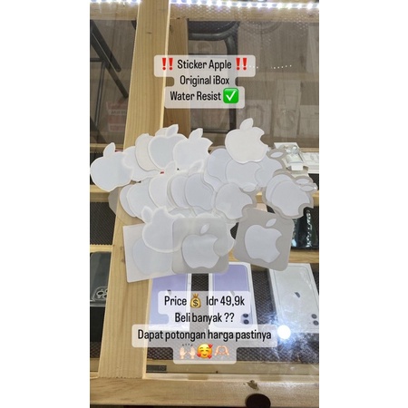Jual stiker apple original ibox | Shopee Indonesia