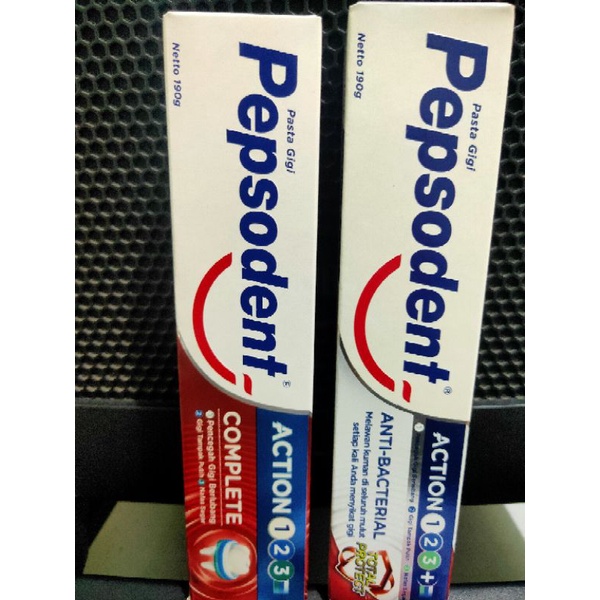 Jual Pepsodent pasta gigi action 123 complete190gr | Shopee Indonesia