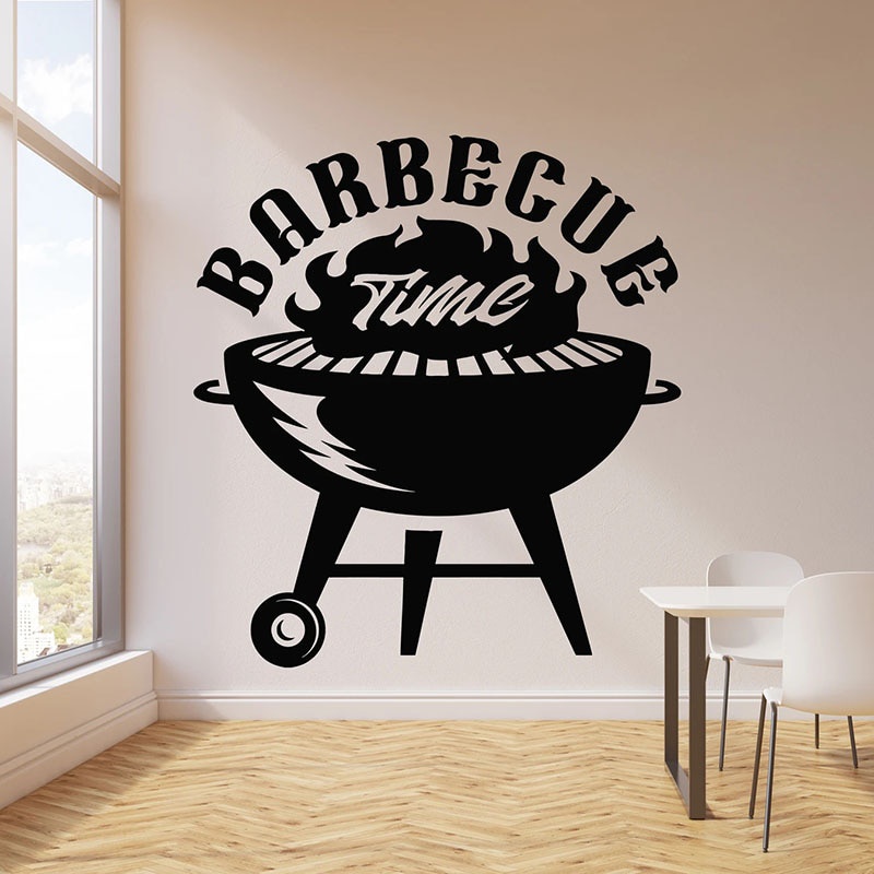 Jual Stiker Dinding Dapur Barbecue Time Wall Decal Cooking BBQ Food ...