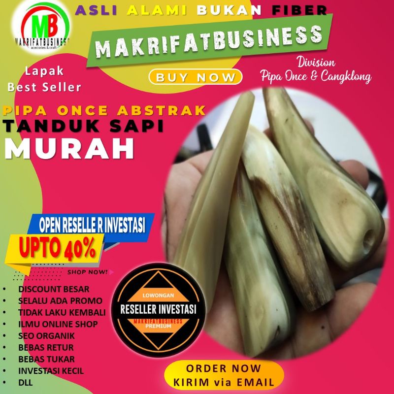 Jual pipa once tanduk sapi bule model abstrak | Shopee Indonesia