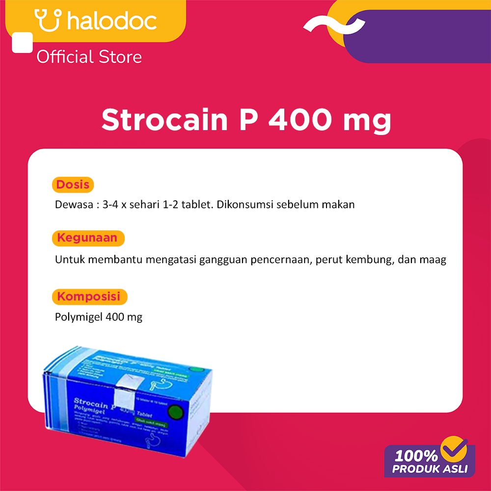 Jual Strocain P 400 mg 10 Tablet | Shopee Indonesia