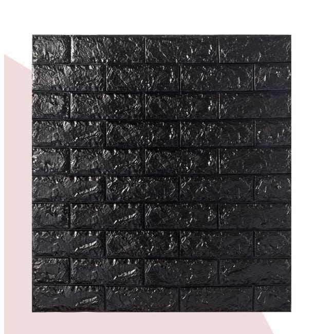 Jual Wallpaper Tembok Dinding 3D Model Batu Bata Putih/Walpaper Foam ...