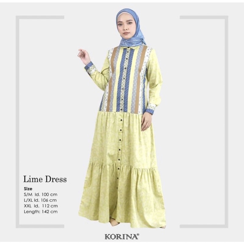 Jual Lime Dress Korina Terbaru - Korina Terbaru - Korina Lime - Gamis ...