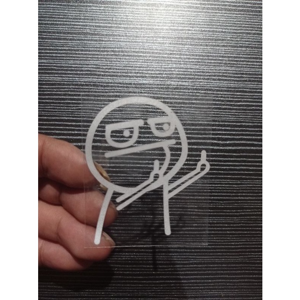 Jual STICKER MIDDLE FINGER FUCEK CARTOON LUCU MOBIL LAPTOP MOTOR ...