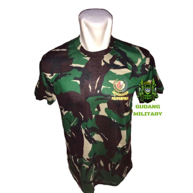 Jual Kaos Oblong Logo PASPAMPRES Loreng - Logo Kecil | Shopee Indonesia