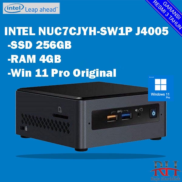 Jual Paket Intel Nuc NUC7CJYH-SW1P J4005 / SSD 256 GB/ RAM 4GB/ Win 11 ...