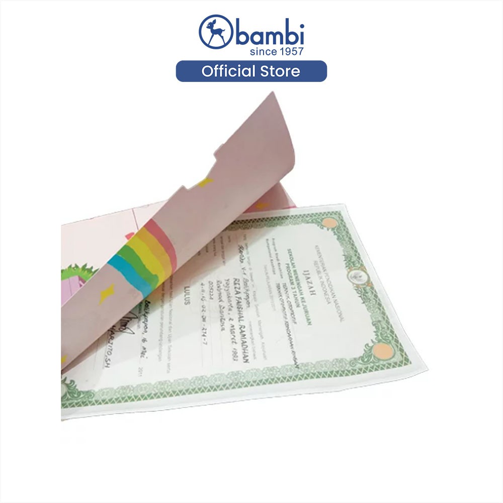 Jual Bambi Map L Folder Valentine A4 5302V20 Pastel Pink | Shopee Indonesia