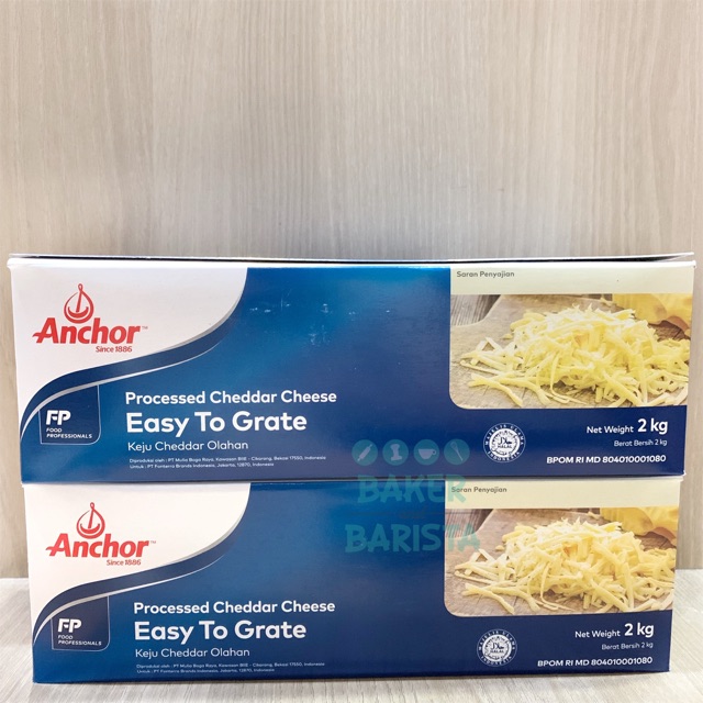 Jual Promo Murah Anchor Cheddar Easy Grate 2kg Keju Cheddar Anchor Shopee Indonesia