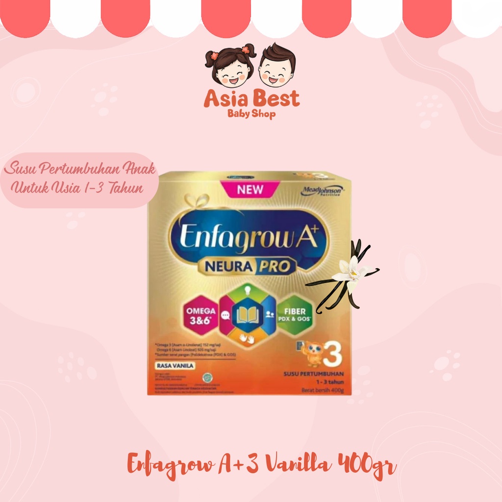 Jual ENFAGROW A+ 3 VANILLA 400 GR / Susu Pertumbuhan Anak bubuk ...