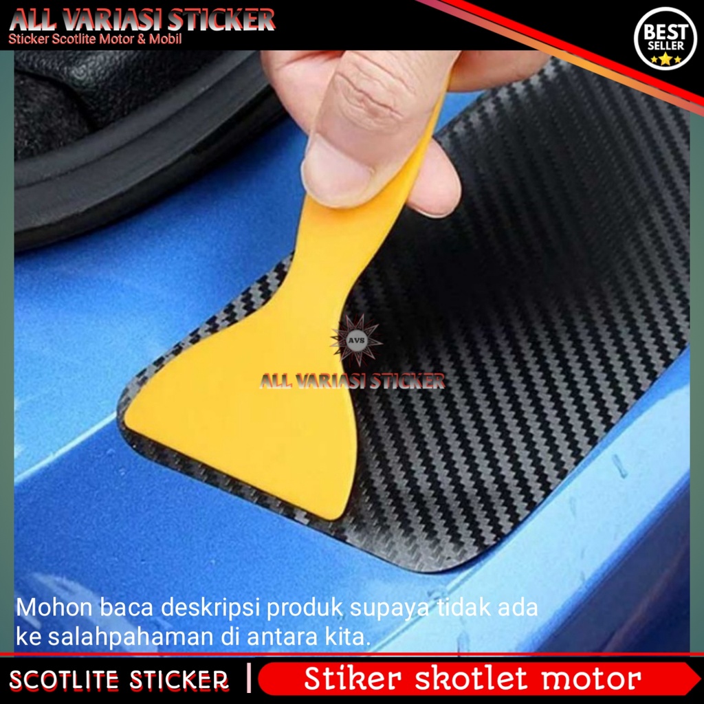 Jual STICKER STIKER KARBON/ SCOTLET CARBON 3D PROFIX 50CM SKOTLET MOTOR ...