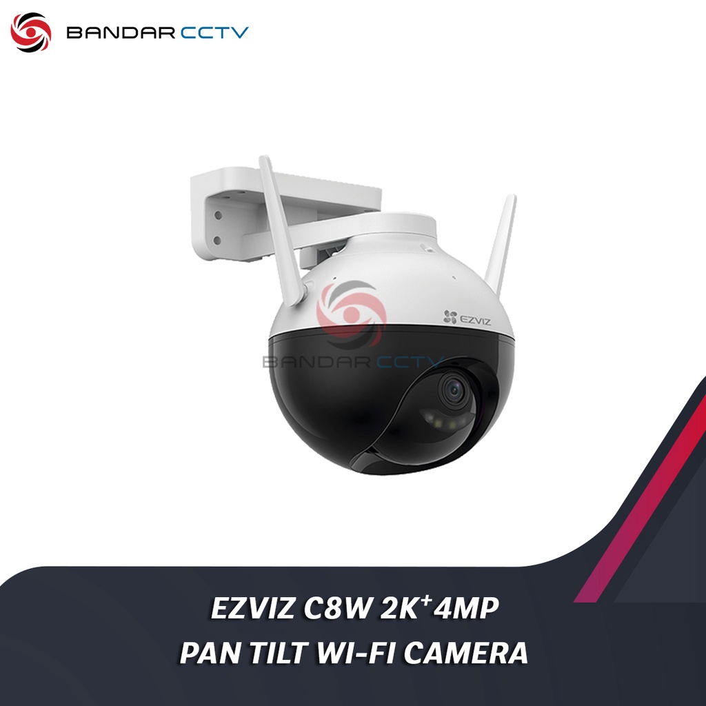 Jual Ezviz C8W 4MP 2K Plus Pan Tilt WiFi Outdoor Camera | Shopee Indonesia