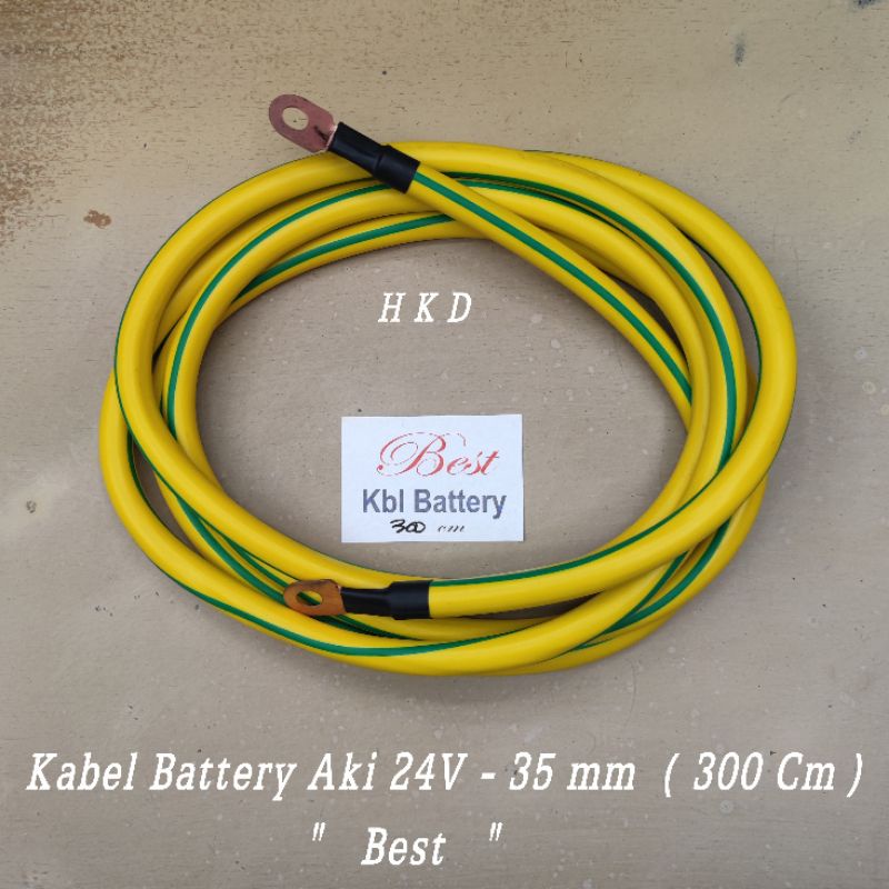 Jual KABEL AKI ACCU MOBIL 12V/24V 35MM PANJANG 300CM " BEST " | Shopee Indonesia