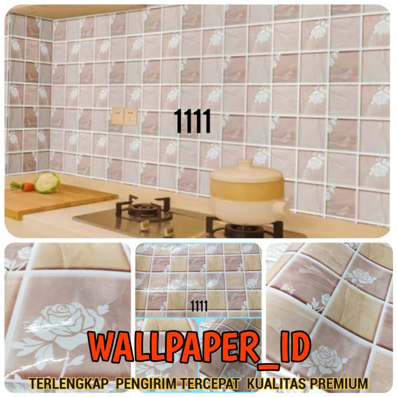 Jual Wallpaper Sticker Dapur Dan Kamar Mandi Mozaik Motif Kode 1111 ...