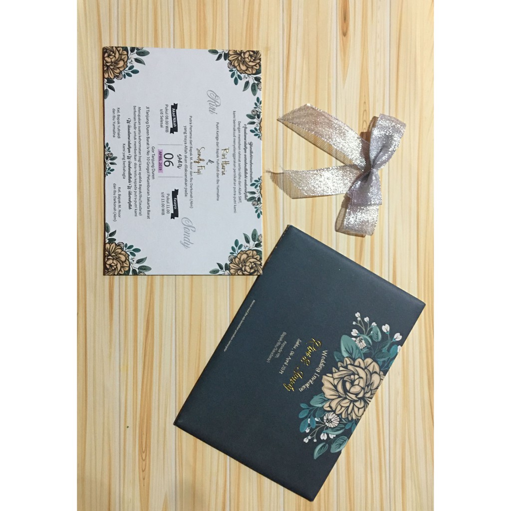 Jual Undangan Pernikahan Hard Cover Landscape | Shopee Indonesia
